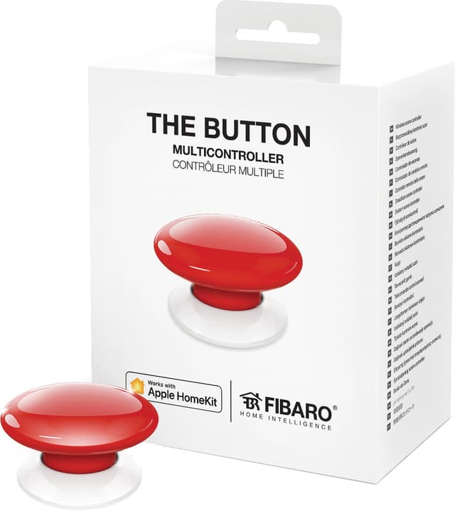 Fibaro Button för HomeKit smart knapp FGBHPB-101-3 (röd) - Elgiganten ...
