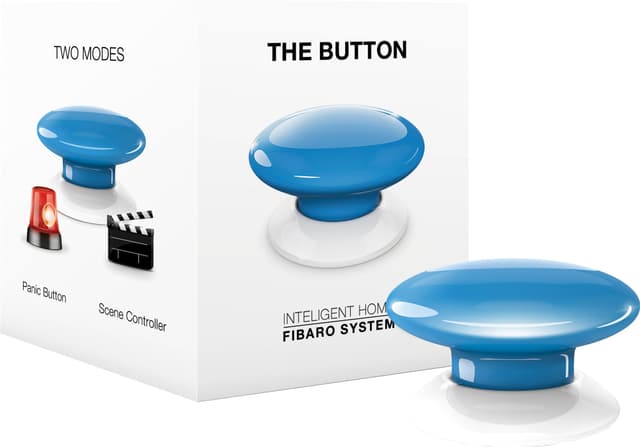Fibaro Button smart knapp FGPB-101-6 (blå) - Elgiganten