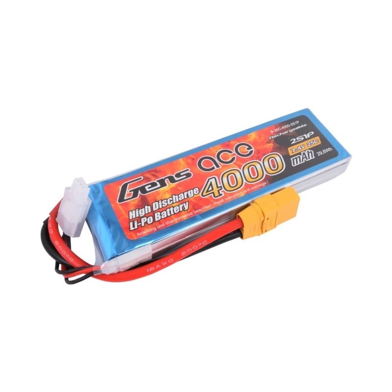 2s 4000mAh - 25C - Gens Ace XT90 - Elkjøp