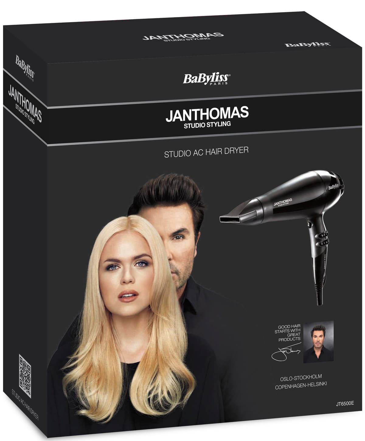 Jan Thomas Studio hårføner JT6500E - Elkjøp