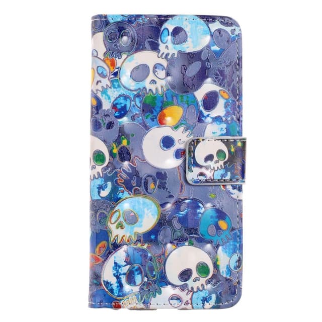 Samsung Galaxy S10 Plånboksfodral - Cartoon Skulls - Elgiganten