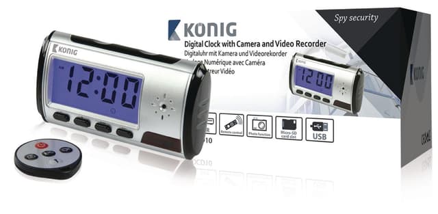 König Spionkamera med klocka (SAS-DVRDCD10) - Elgiganten - Elgiganten