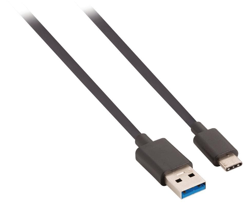USB 3.1-Kabel USB-C Han - USB A Han 1.00 m Sort - Elkjøp | Elkjøp