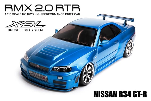 MST RMX 2.0 Nissan R34 GT-R 2WD Gyro EP Drift RTR - Elkjøp