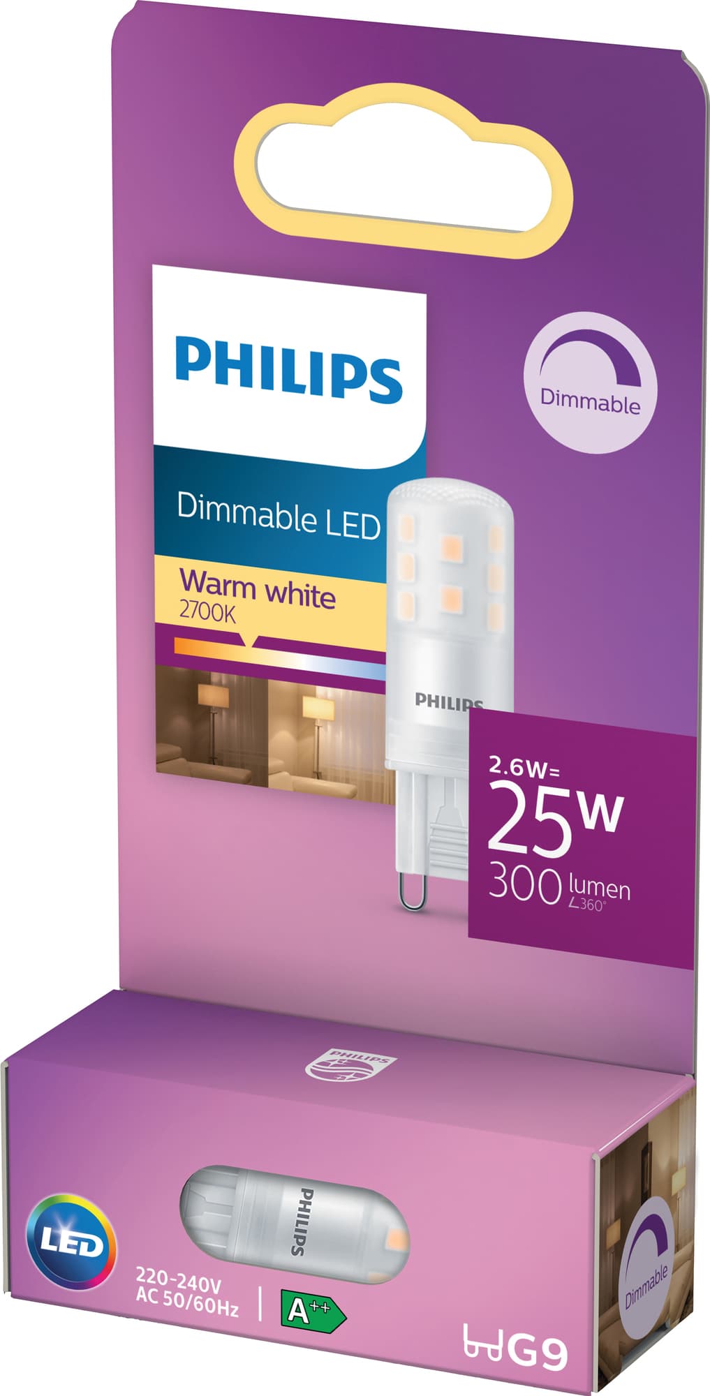 Philips LED-spotlight 2.6W G9 - Elgiganten - Elgiganten
