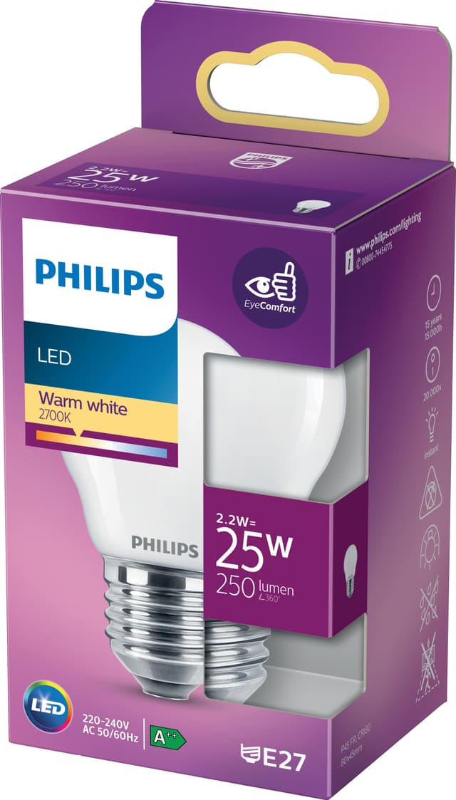 Philips LED-lampa 2.2W E27 - Elgiganten