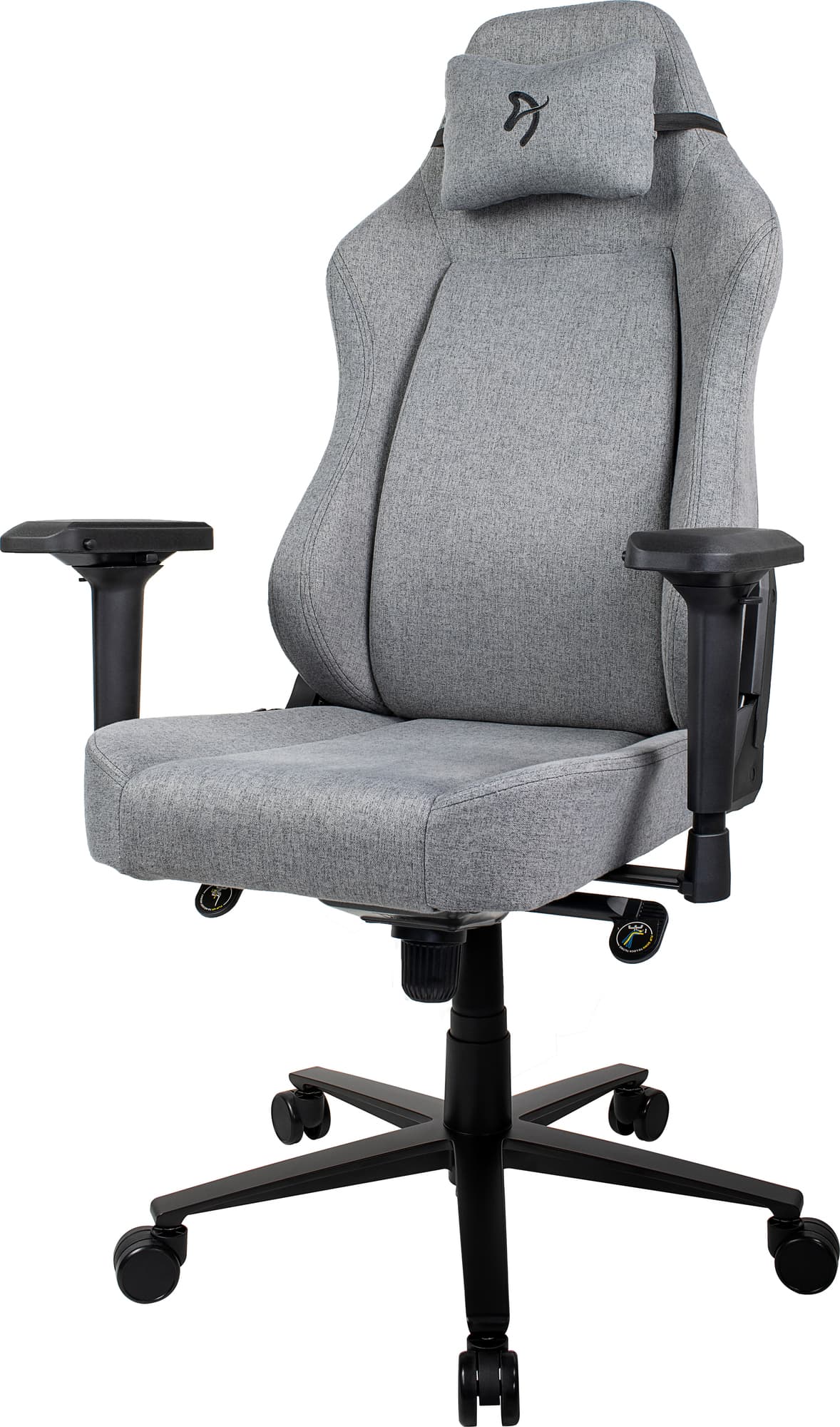 Arozzi Primo Woven Fabric gamingstol (grå med sort logo) - Elkjøp | Elkjøp