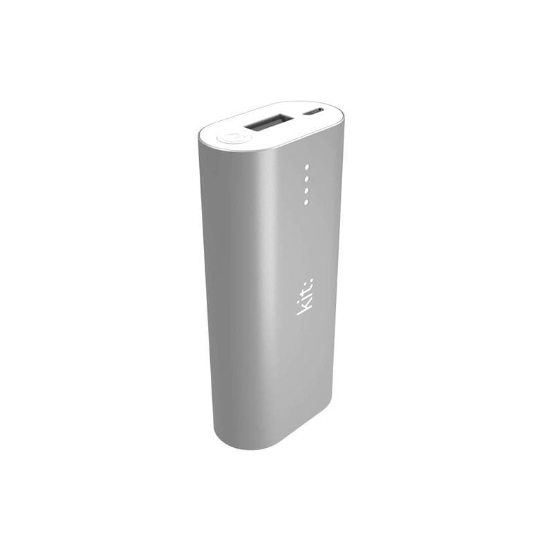 KIT Powerbank 6000 mAh Premium Sølv Aluminium - Elkjøp