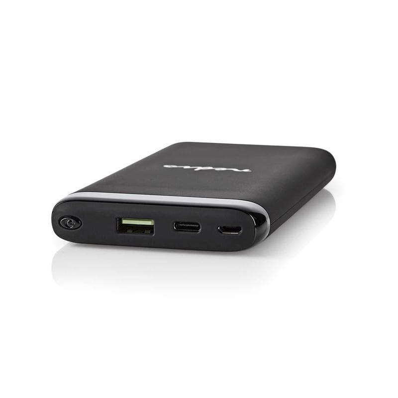 Power Bank | 10 000 mAh | USB-A/-C-utgång 3.0 A | Mikro-USB/USB-C ...