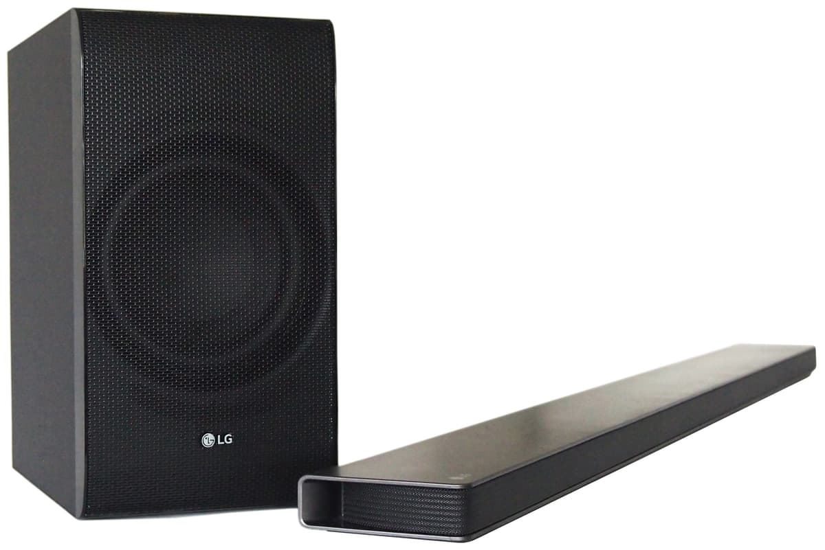 LG SJ8 soundbar med trådløs subwoofer (sølv) - Elkjøp