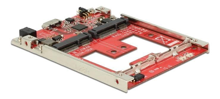 DeLOCK 2x mSATA til USB 3.1 Gen2 konverter, 2,5", RAID, USB micro B ...