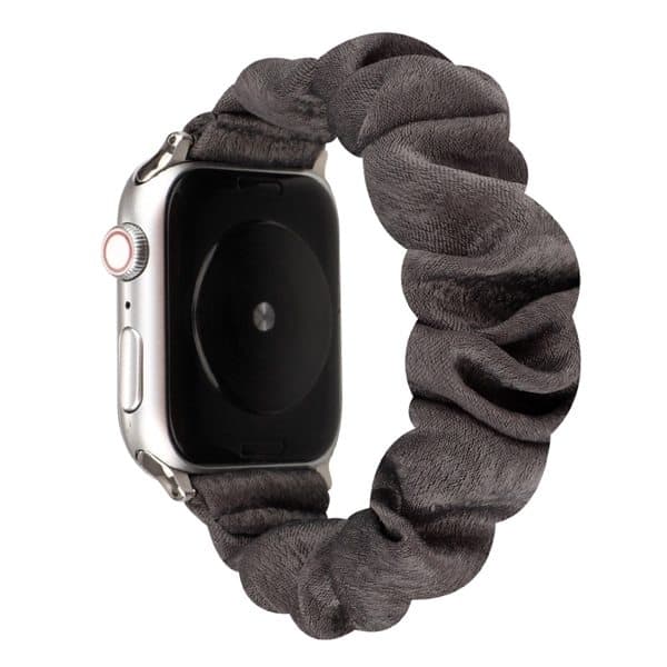 Armbånd Scrunchie Apple Watch Series 5 & 4 44mm / 3 & 2 & 1 42mm - Grå ...