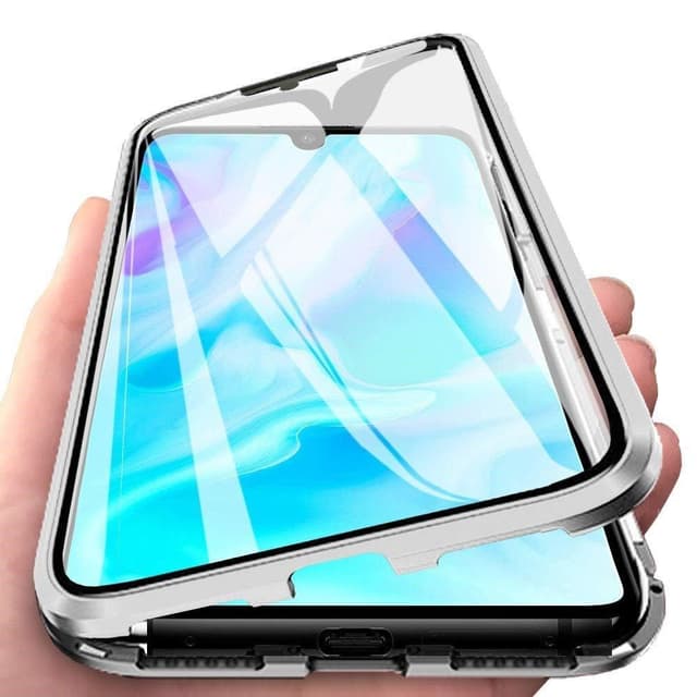 Huawei P30 Lite skal med skärmskydd Silver - Elgiganten