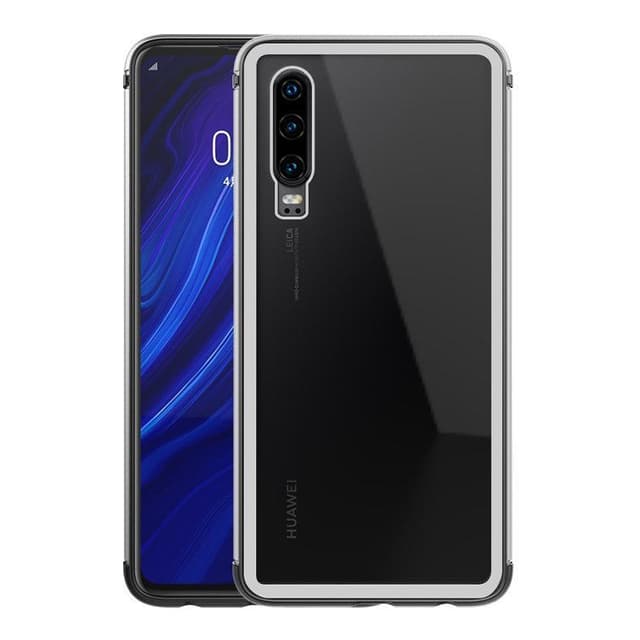 Huawei P30 extra stöttåligt skal - transparent/silver - Elgiganten