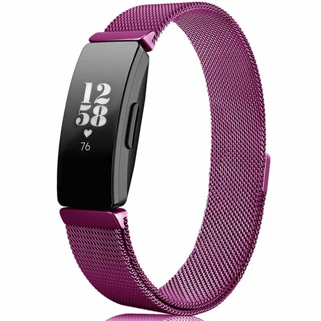Fitbit Inspire / Inspire HR -rannekoru Milanese Loop Dark Purple (S ...