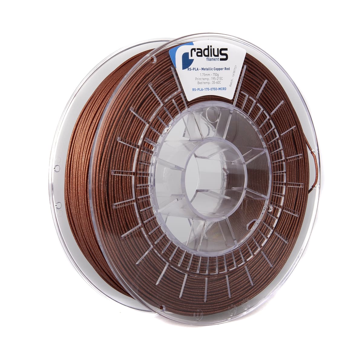 Radius PLA 1.75mm 750g - Metallic Copper Red - Elkjøp