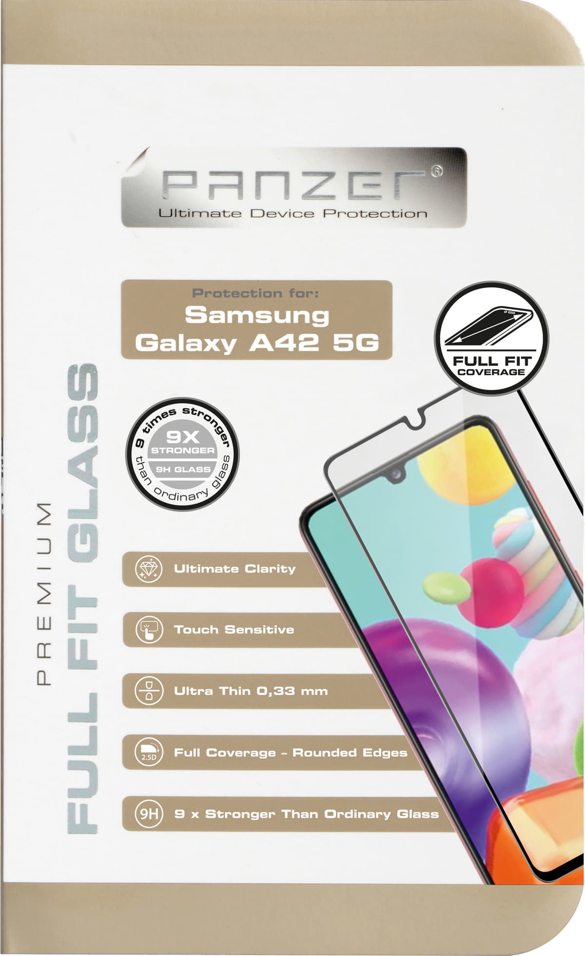 Panzer Full-Fit Samsung Galaxy A42 5G skjermbeskytter (sort) - Elkjøp ...