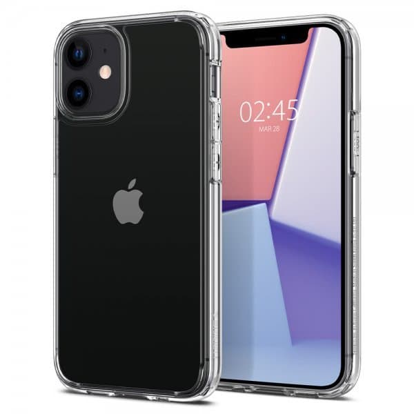 Spigen iPhone 12 Mini Deksel Ultra Hybrid Crystal Clear - Elkjøp