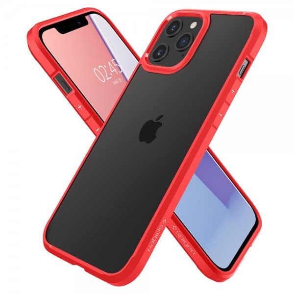 Spigen iPhone 12 Pro Max Deksel Ultra Hybrid Rød - Elkjøp