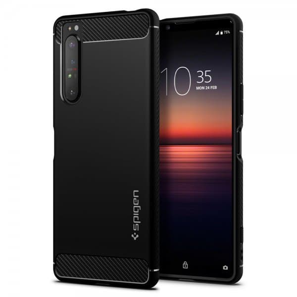 Spigen Sony Xperia 1 II Cover Rugged Armor Mate Black | Elgiganten ...