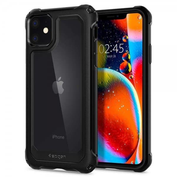 Spigen iPhone 11 Deksel Gauntlet Carbon Black - Elkjøp