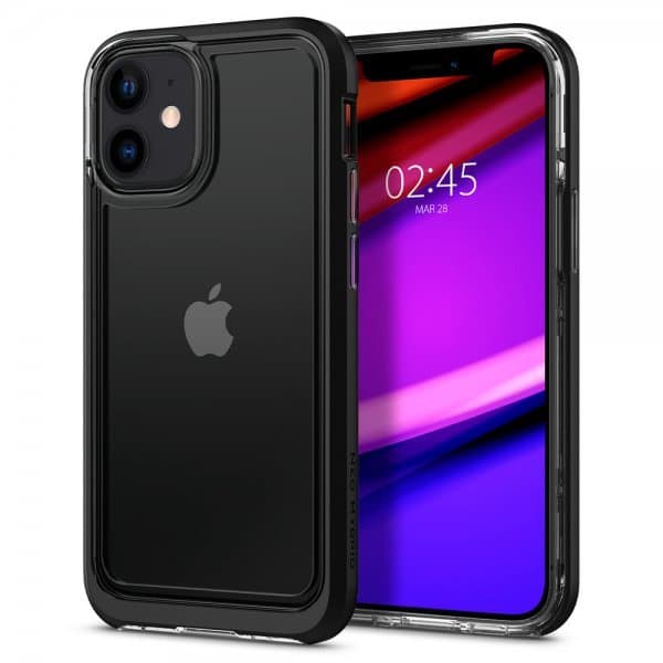 Spigen iPhone 12 Mini Deksel Neo Hybrid Crystal Black - Elkjøp | Elkjøp