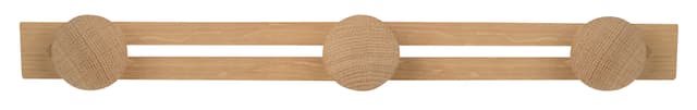 Knaggrekke med 3×Ø45 mm knotter - eik - Elkjøp | Elkjøp