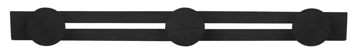 Knaggrekke med 3×Ø45 mm knotter - svart eik - Elkjøp | Elkjøp