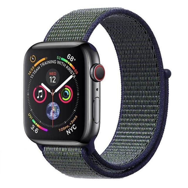Apple Watch 4 (44mm) Nylon armbånd - Midnight Fog - Elkjøp | Elkjøp
