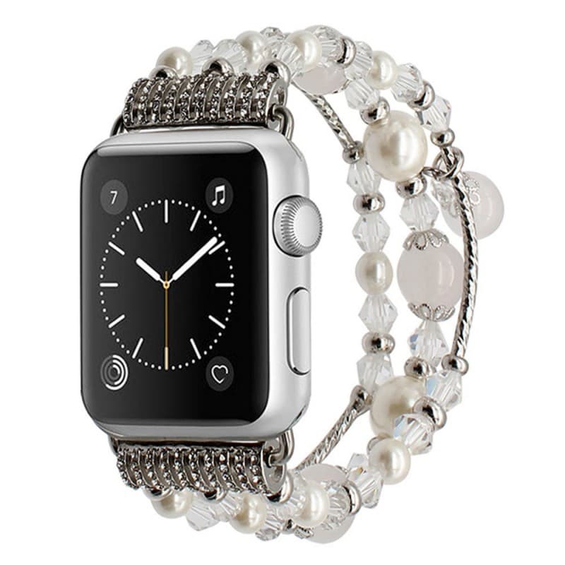 Apple Watch 38mm Crystal Agate - Vit - Elkjøp