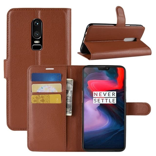 Mobilplånbok 3-kort OnePlus 6 (A6000) - Brun - Elgiganten - Elgiganten