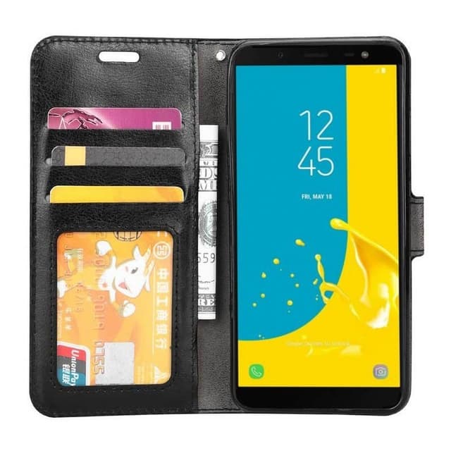 Mobilplånbok 3-kort Samsung Galaxy J6 2018 (SM-J600F) - Svart ...