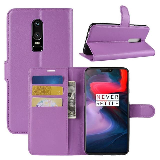 Mobilplånbok 3-kort OnePlus 6 (A6000) - Lila - Elgiganten - Elgiganten