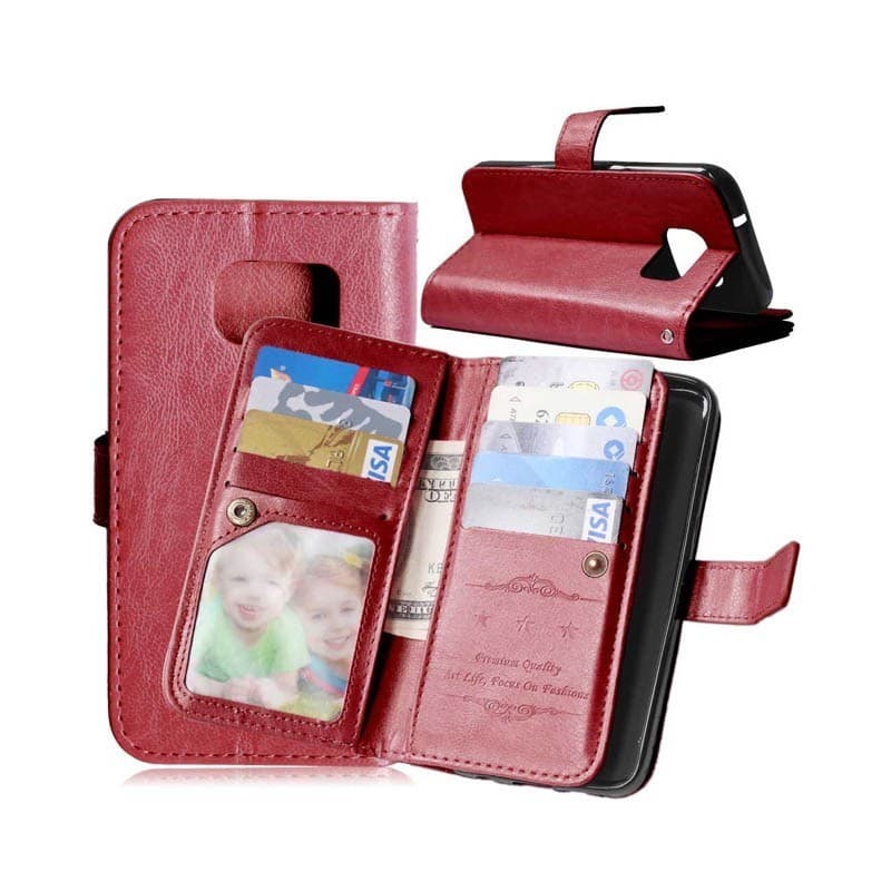 Dubbelflip Flexi 9-kort Samsung Galaxy S7 (SM-G930F) - Brun - Elgiganten