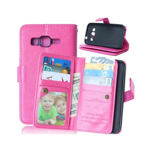 Dobbeltflip Flexi 9-kort Samsung Galaxy Core Prime (SM-G360F) - Rosa ...