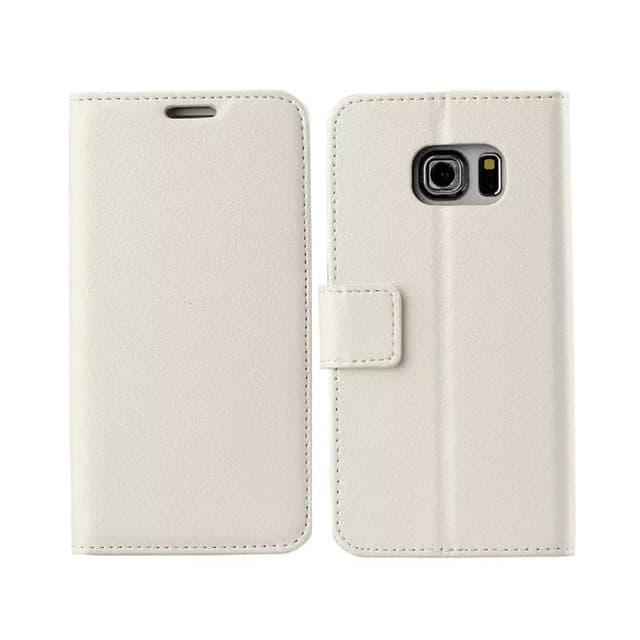Mobilplånbok 2-kort Samsung Galaxy S6 Edge (SM-G925F) - Vit - Elgiganten