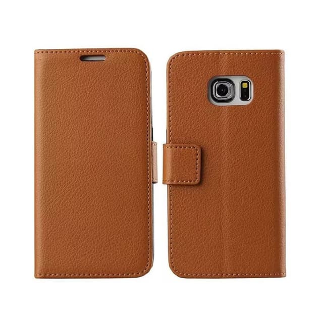 Mobilplånbok 2-kort Samsung Galaxy S6 Edge (SM-G925F) - Brun - Elgiganten