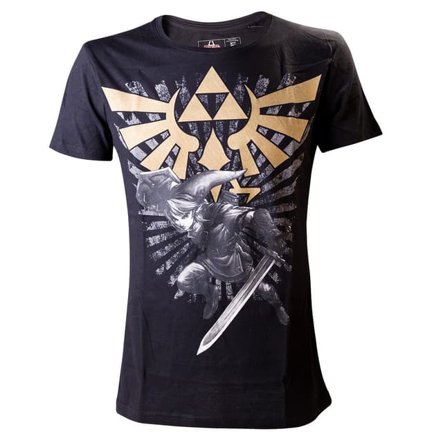 T-shirt The Legend of Zelda - Link - sort (M) | Elgiganten