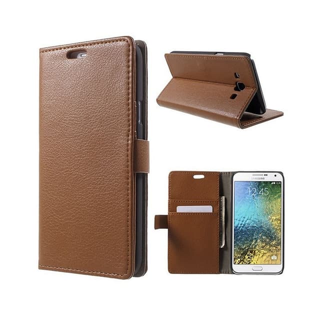 Mobilplånbok 2-kort Samsung Galaxy E7 (SM-E700) - Brun - Elgiganten ...