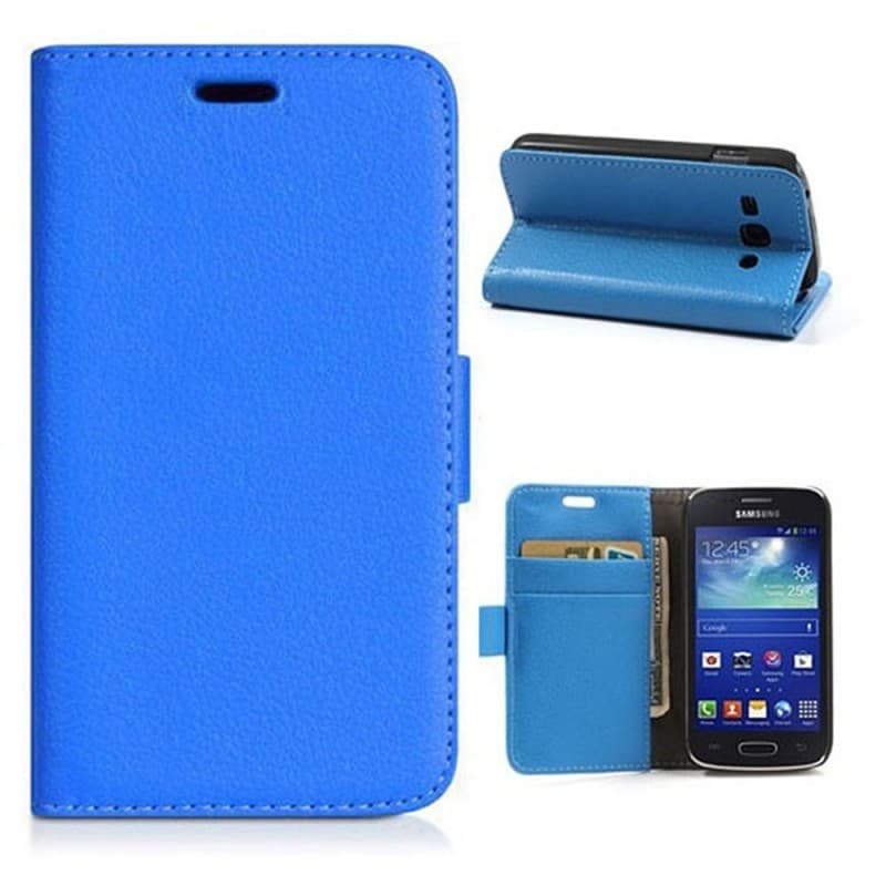 Lommebokdeksel 2-kort Samsung Galaxy Trend 2 (SM-G313H) - Blå - Elkjøp