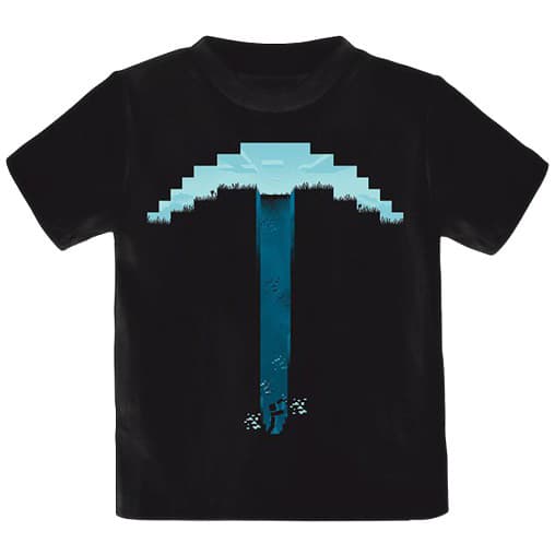 Børne t-shirt Minecraft - Pick Axe sort (13-14 år) | Elgiganten ...