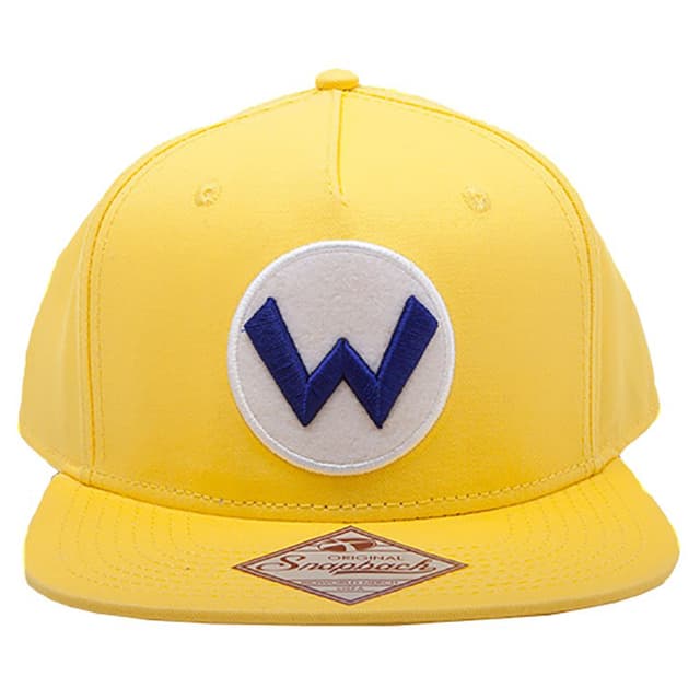Nintendo Wario logo snapback cap (gul) | Elgiganten | Elgiganten