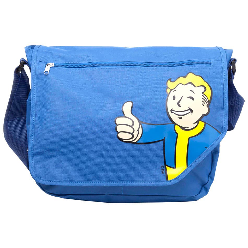 Fallout 4 Vault Boy messenger bag (blå) - Elkjøp
