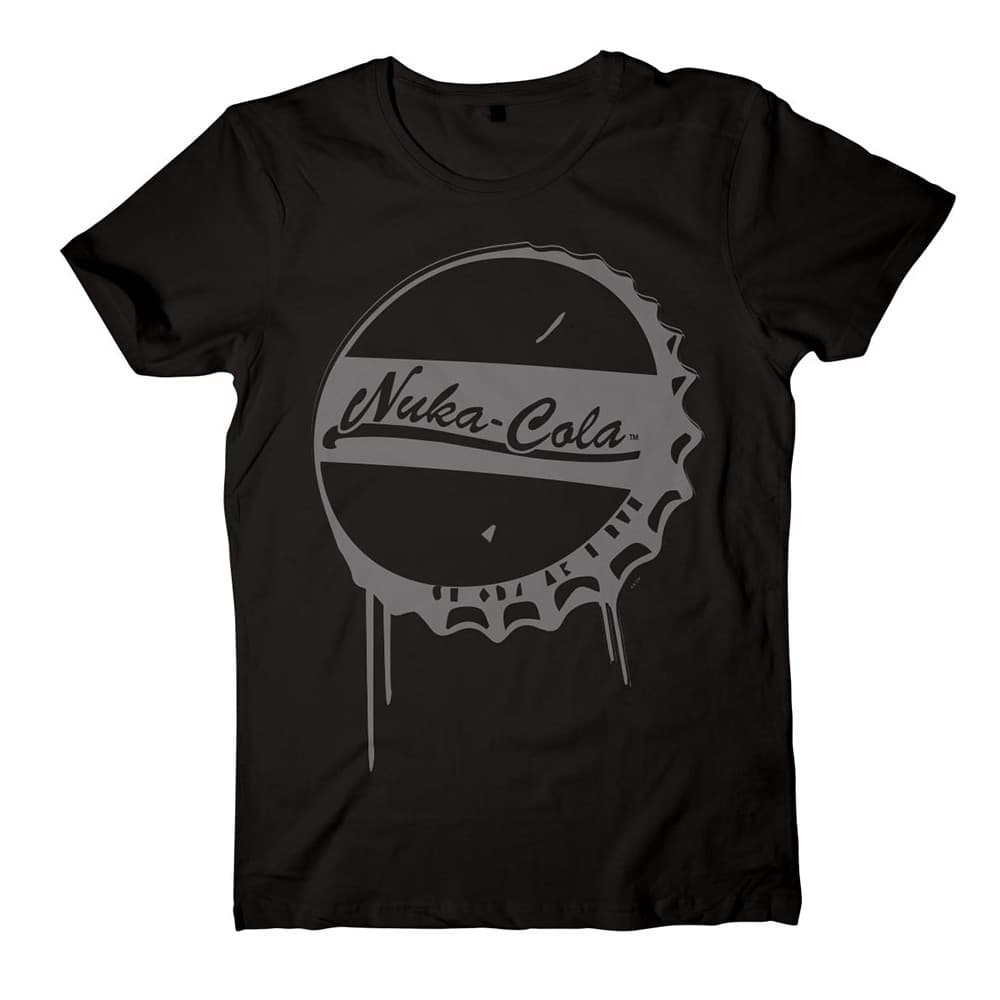 T-shirt Fallout - Nuka-Cola Bottlecap - sort (XXL) | Elgiganten
