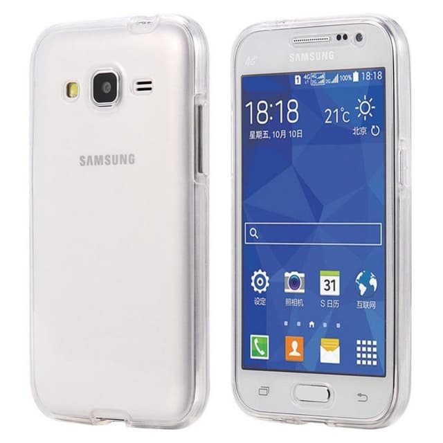 360° silikondeksel Samsung Galaxy Core Prime (SM-G360F) - Gjennomsik ...