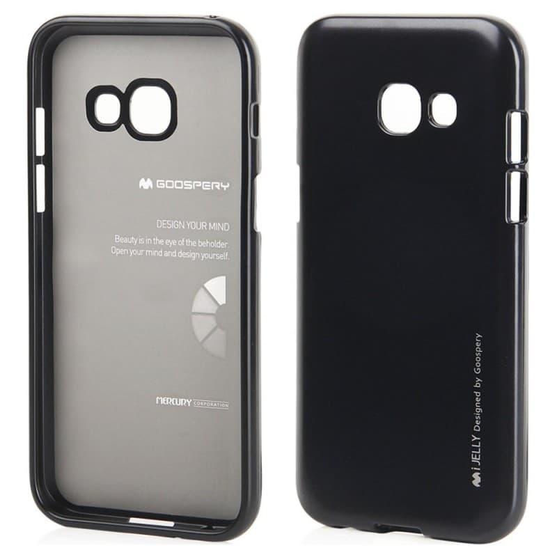 Mercury i Jelly Metal skal Samsung Galaxy A3 2017 (SM-A320F) - Svart ...