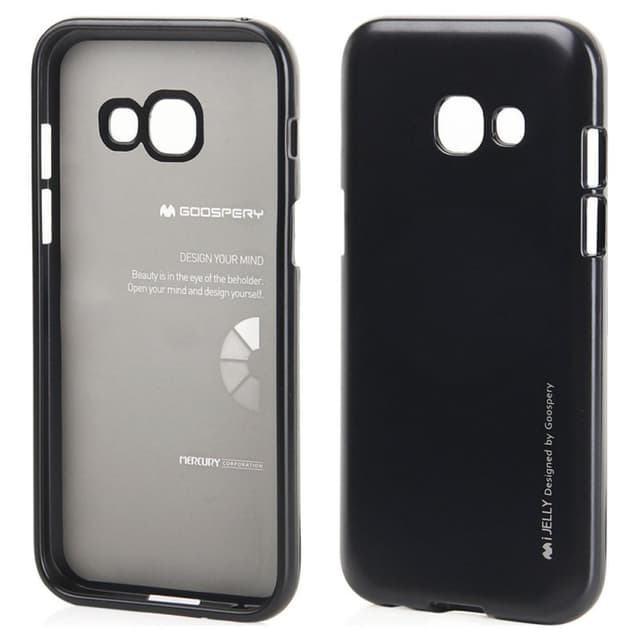 Mercury i Jelly Metal skal Samsung Galaxy A3 2017 (SM-A320F) - Svart ...