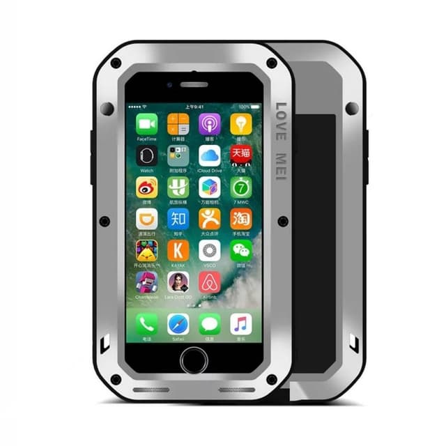 LOVE MEI Powerful Apple iPhone 7 / 8 / SE (4.7") - Silver - Elgiganten ...