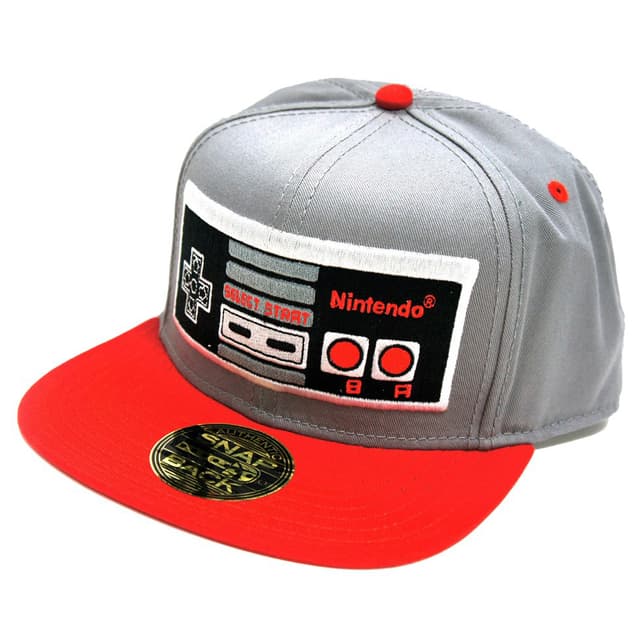Nintendo NES Controller snapback cap (sølv/rød) | Elgiganten | Elgiganten