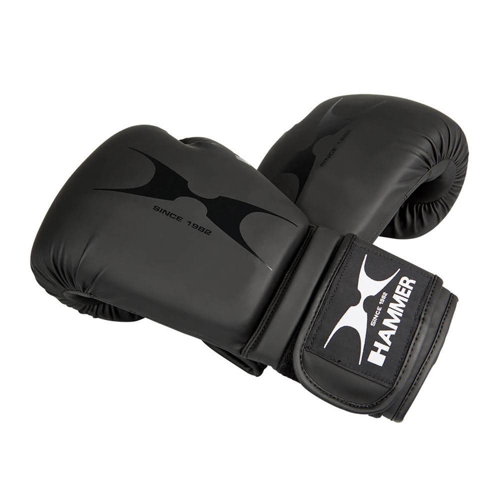 Hammer Boxing Boxing Boxing Gloves, Pu, Black, Boxnings- & Thaihandskar ...